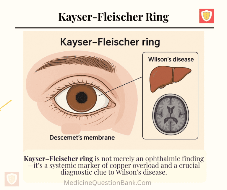Kayser-Fleischer Ring - Medicine Question Bank